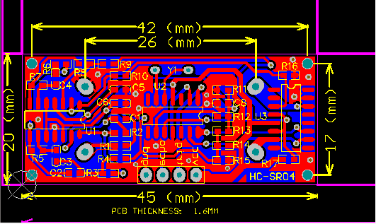 RCWL-1601 Ultrasonic Ranging Sensor Module Digital Sensor Module